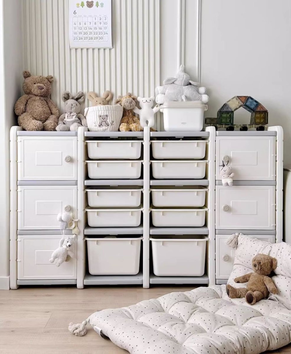 Odin Bear Ivory Storage Cabinet Set - 0cm
